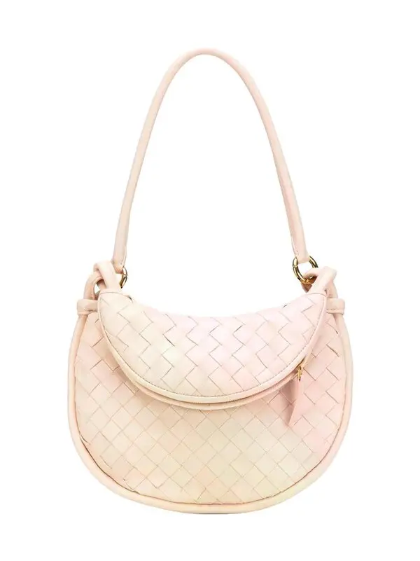 Bottega Veneta Small Nappa Intrecciato Gemelli Hobo Bag - Pink
