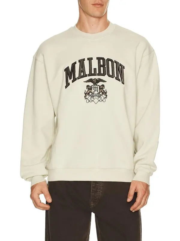 MALBON Cadet Oxford Sweatshirt - Ivory