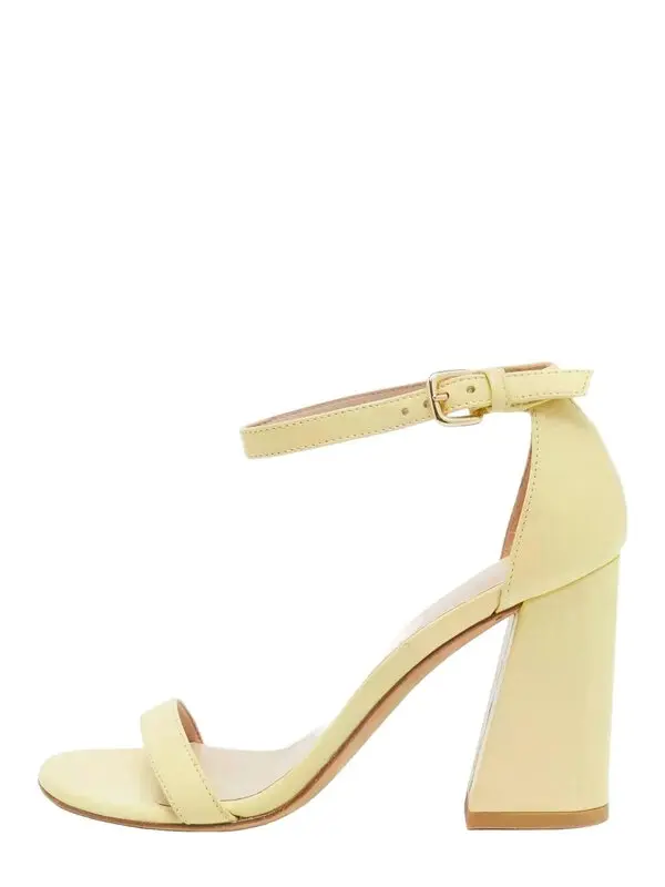 STUART WEITZMAN 90mm Block-heel Sandals - Yellow