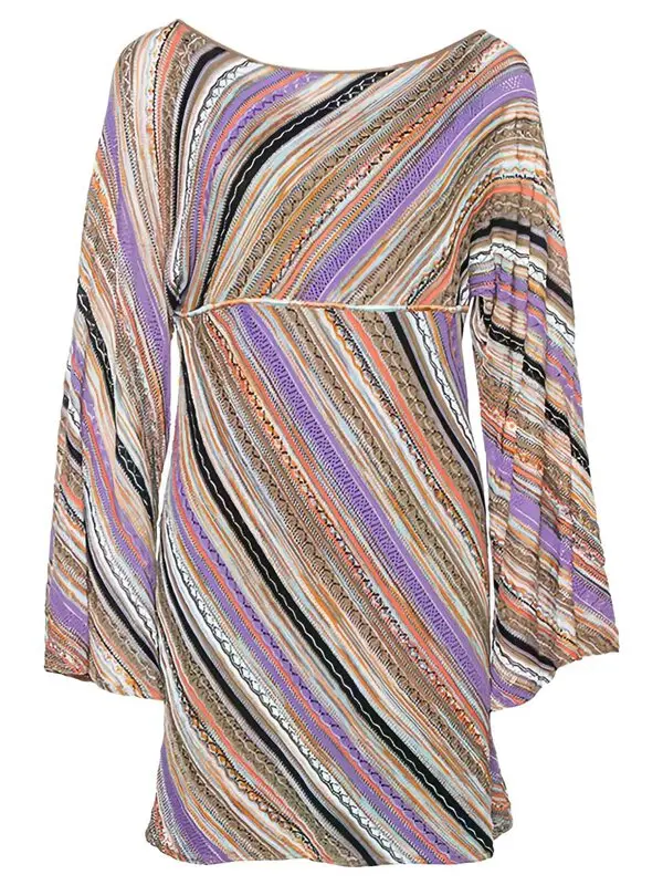 Missoni Knit Chevron Mini Dress - Neutrals