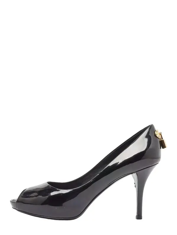 LOUIS VUITTON 95mm Leather Pumps - Black