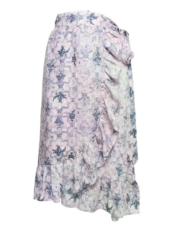 ISABEL MARANT VINTAGE Vintage Floral-print Skirt - Pink