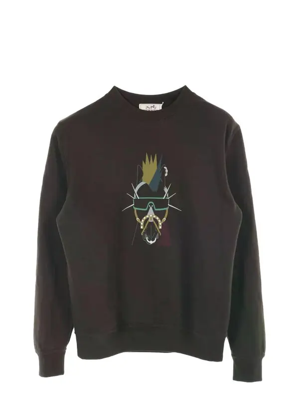 Hermès 2010s Graphic Print Sweatshirt - Green