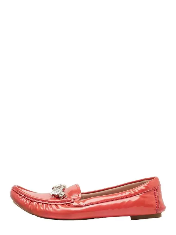 Miu Miu Embellished Loafers - Red