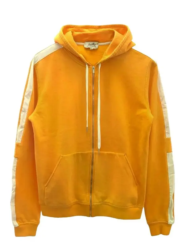 Hermès 2000s Zip-up Hooded Jacket - Orange