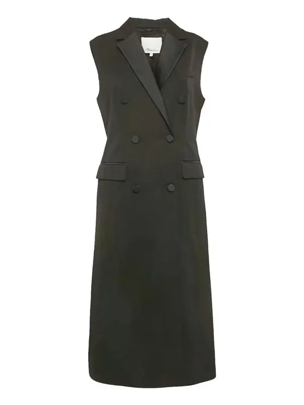 3.1 Phillip Lim Sleeveless Double-breasted Coat - Black