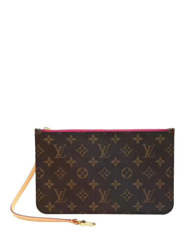 LOUIS VUITTON 2021 Monogram Neverfull Pouch - Brown