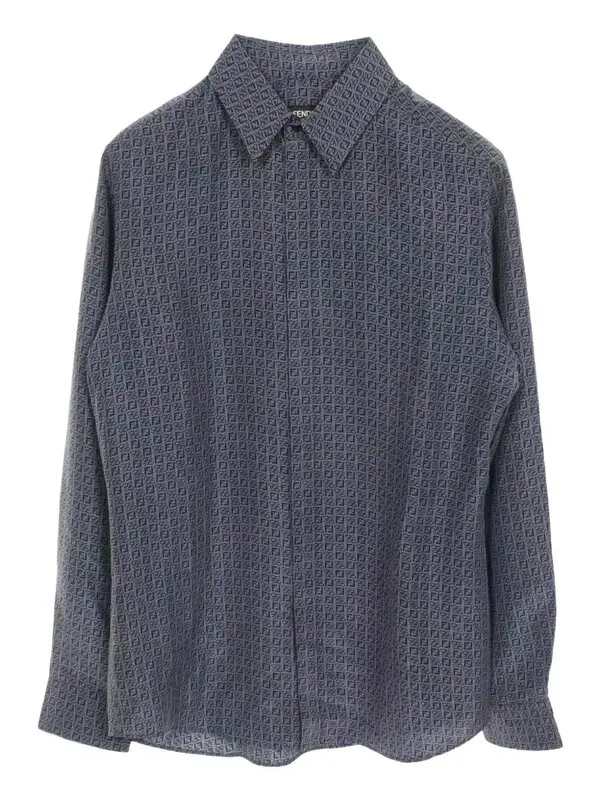 Fendi 2000s Ff Karligraphy Shirt - Gray, Black
