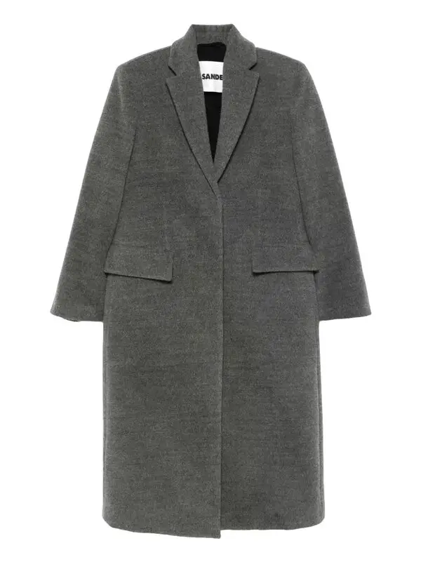 JIL SANDER Virgin Wool Coat - Grey