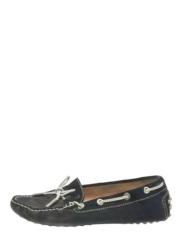 TOD'S Suede Boat Shoes - Blue