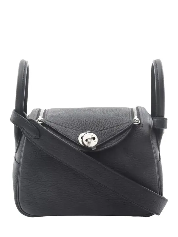 Hermès 2024 Mini Lindy Shoulder Bag - Black