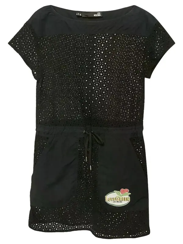 Moschino Eyelet-detailing Mini Dress - Black