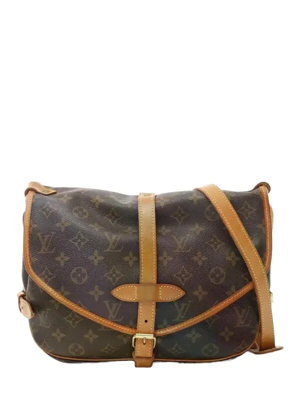 LOUIS VUITTON 1993 Saumur 30 Shoulder Bag - Brown