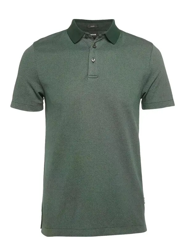 BOSS 2024 Pre-owned Side-slit Polo Shirt - Green