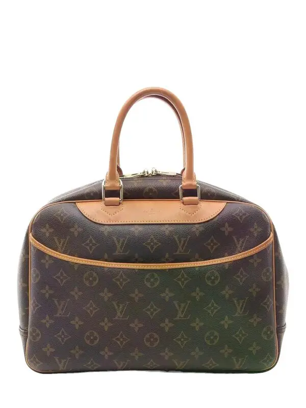 LOUIS VUITTON Deauville Bowling Monogram Vanity Bag - Brown