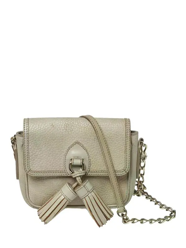 Burberry Leather Cross Body Bag - Neutrals