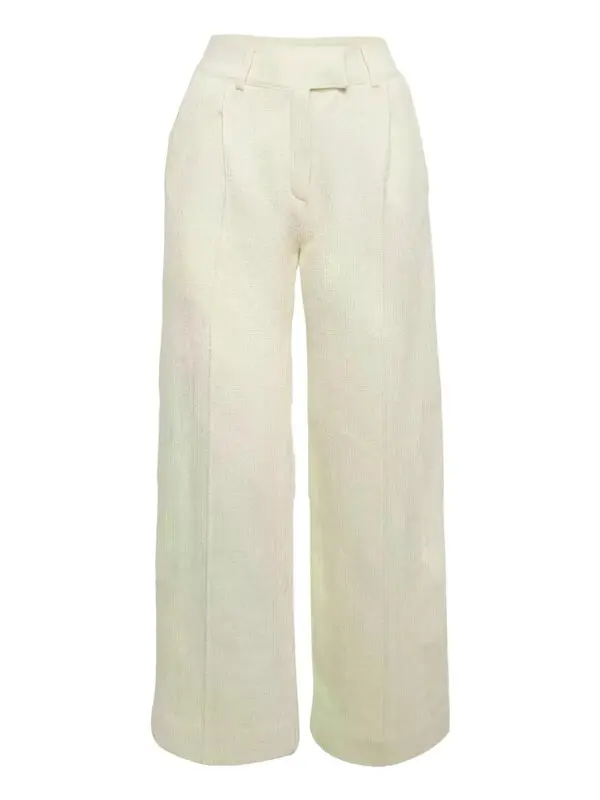 Fendi Knitted Wide Leg Trousers - Neutrals