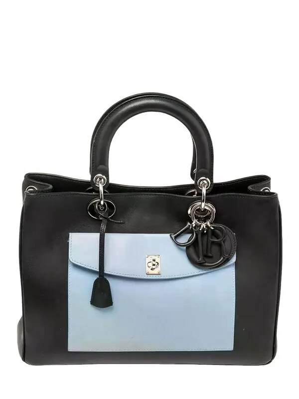 Dior Lady Leather Tote - Black