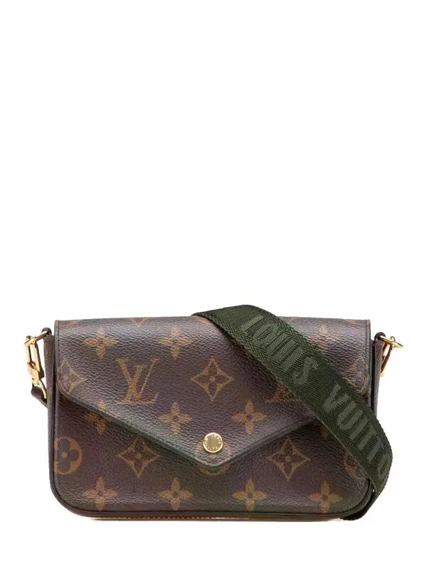 LOUIS VUITTON Monogram Felicie Strap And Go Crossbody Bag - Brown