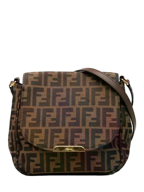 Fendi Zucca Canvas Artic Crossbody Bag - Brown
