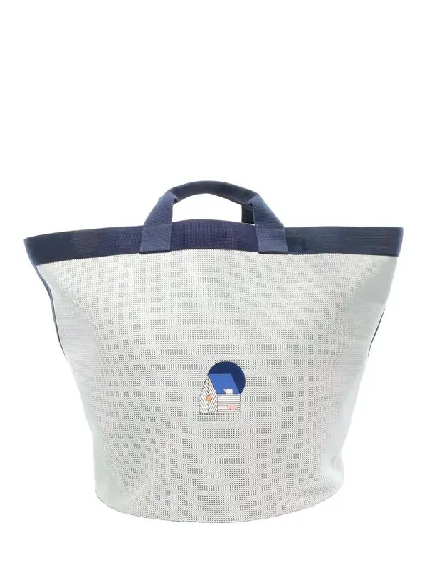 Hermès Logo Tote Bag - White