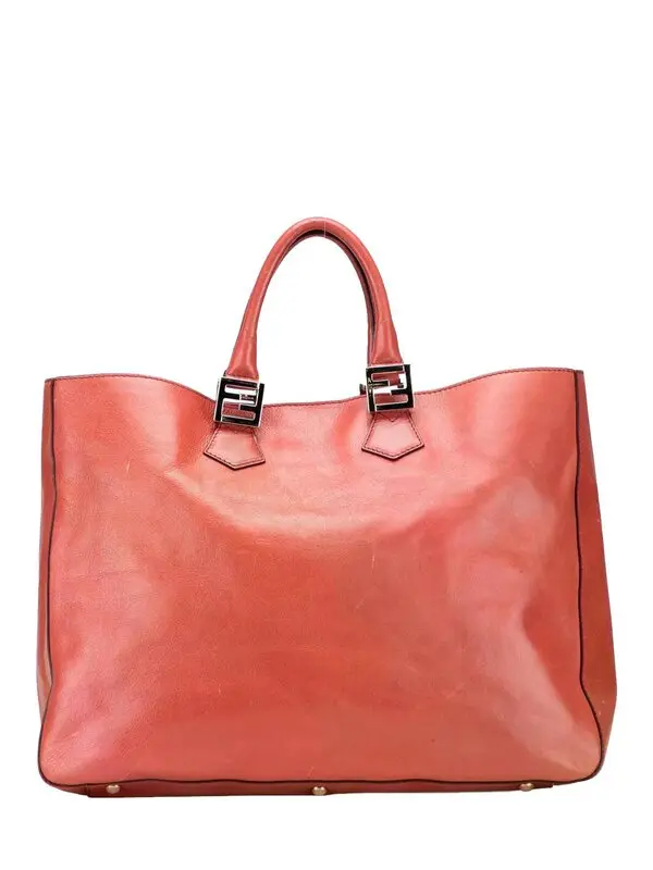 Fendi Twins Tote Satchel - Orange