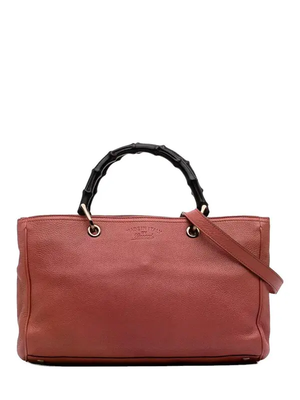 Gucci Bamboo Shopper Satchel - Pink