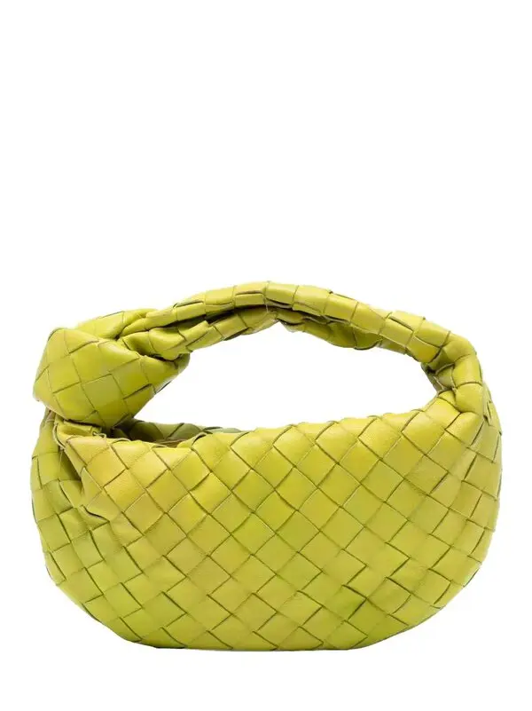 Bottega Veneta Mini Nappa Intrecciato Jodie Hobo Bag - Yellow