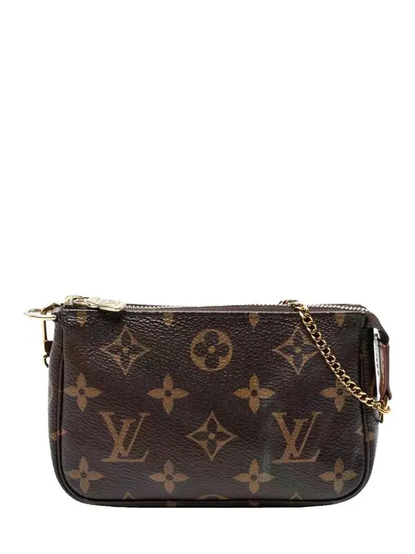 LOUIS VUITTON Monogram Mini Pochette Accessoires Handbag - Brown