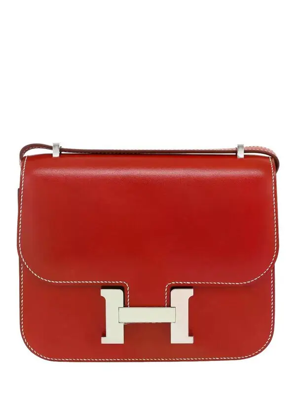 Hermès Pre-owned 2022 Mini Constance Shoulder Bag - Red