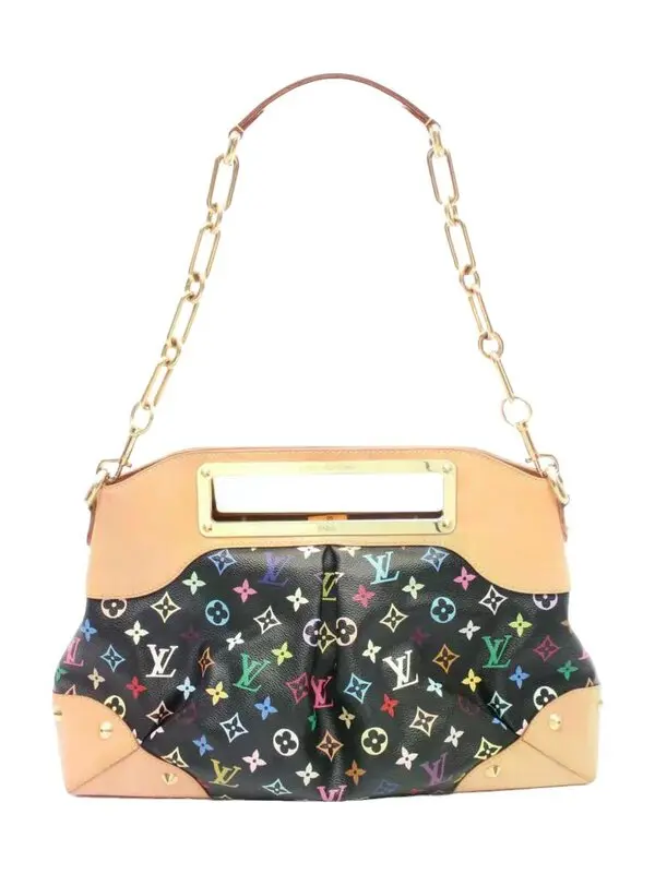 LOUIS VUITTON Monogram Multicolore Judy Gm Shoulder Bag - Black