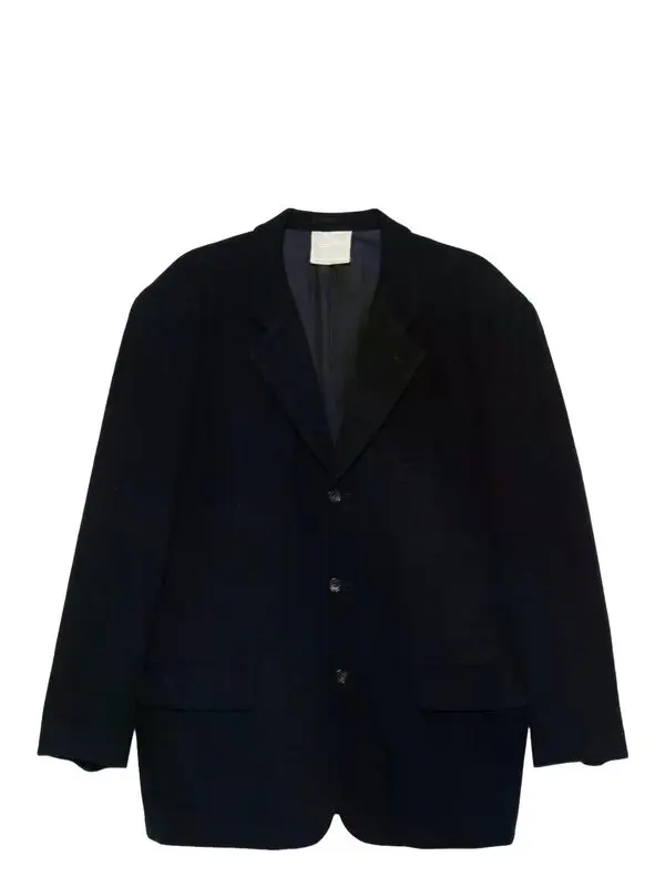 Comme Des Garçons 1990s Three-button Wool Jacket - Blue