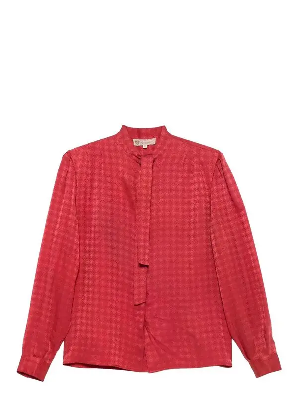 Gucci 1970s Geometric-pattern Shirt - Red