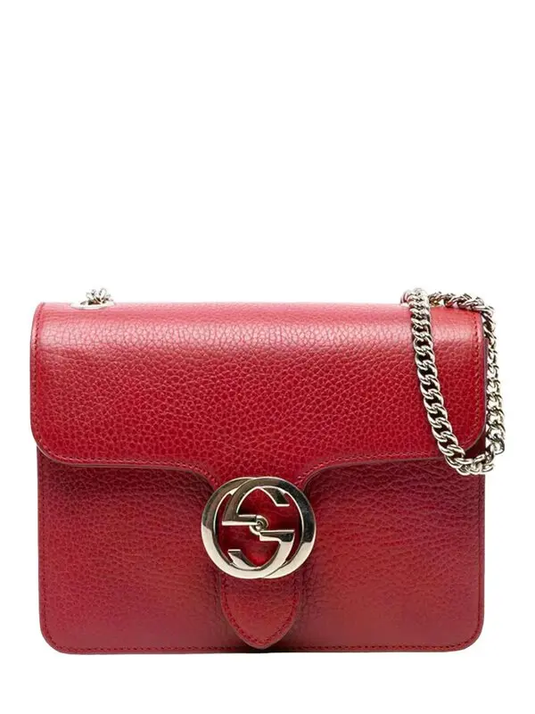 Gucci Interlocking G Crossbody Bag - Red