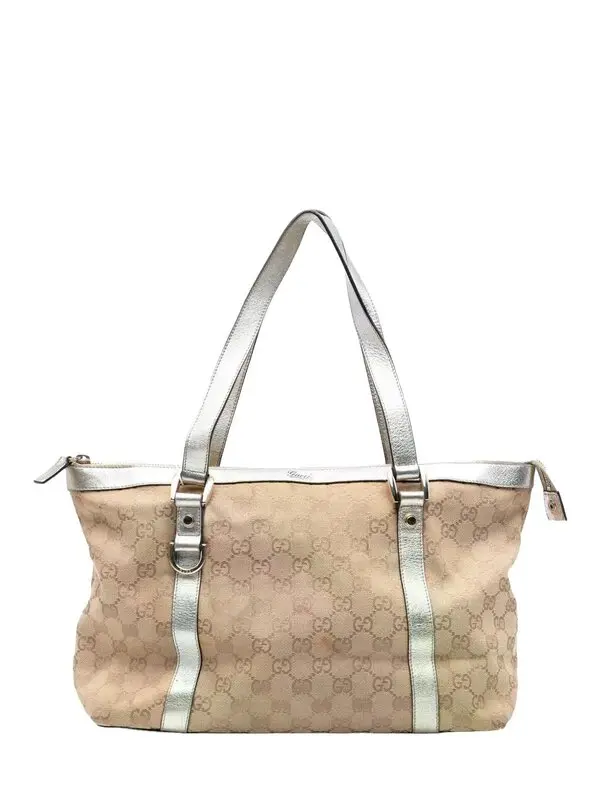 Gucci Gg Canvas Abbey D-ring Tote Bag - Brown