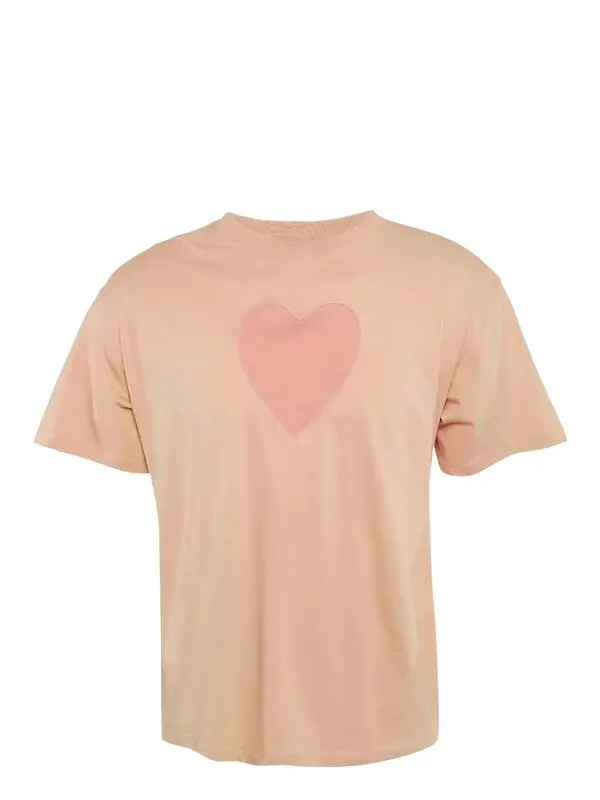 Sandro Heart-motif T-shirt - Pink