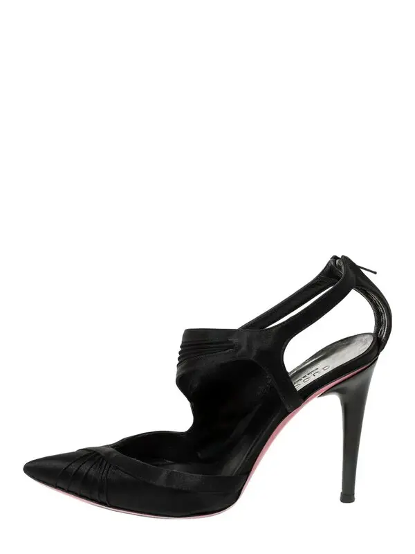 Gucci 2023 100mm Satin Pumps - Black