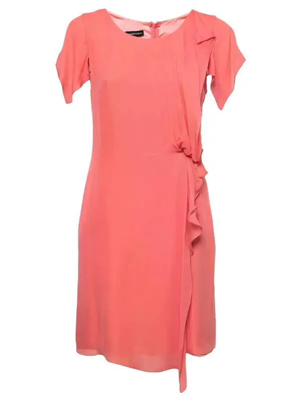 Emporio Armani Silk Midi Dress - Pink