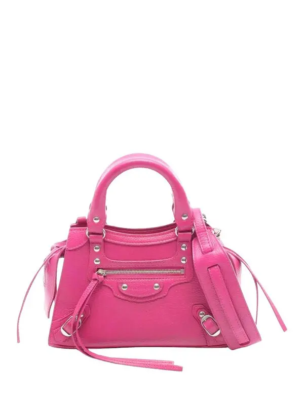 Balenciaga Grained Calfskin Neo Classic City Satchel - Pink