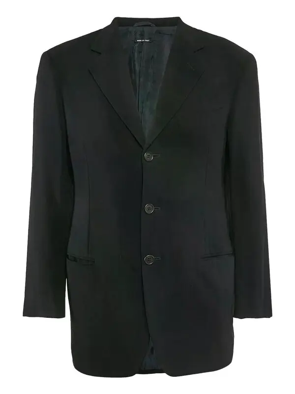 Giorgio Armani 2023 Three-button Notched Jacket - Black