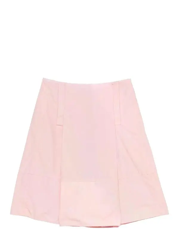 Marni 2000s Pleated Cotton Skirt - Pink