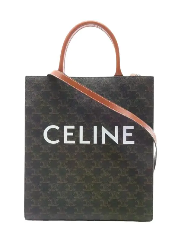 Celine Vertical Triomphe Handbag - Black