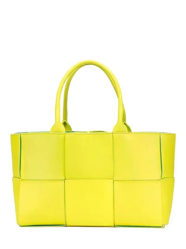 Bottega Veneta Small Nappa Maxi Intrecciato Arco Tote Bag - Yellow