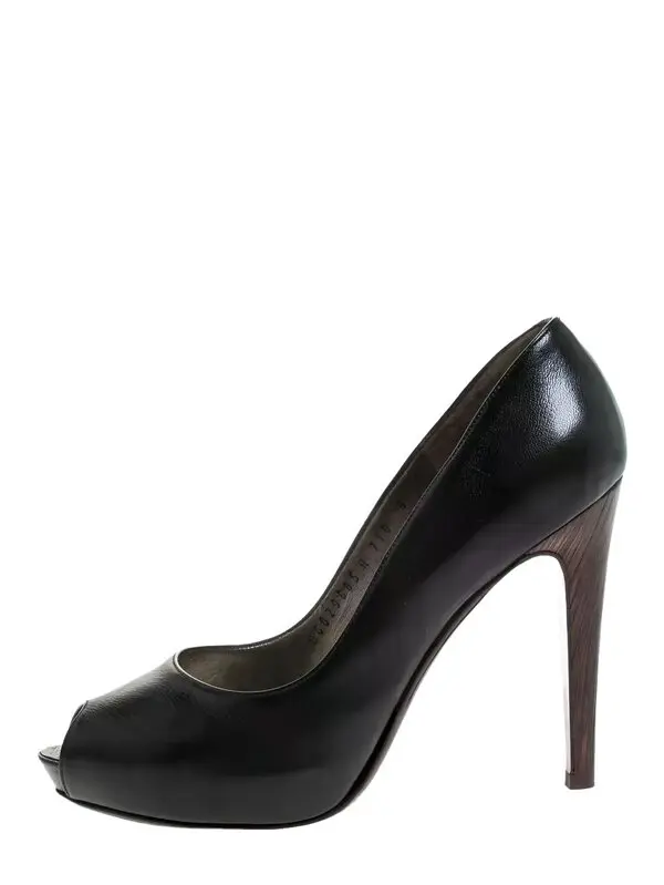 FERRAGAMO 115mm Leather Pumps - Black