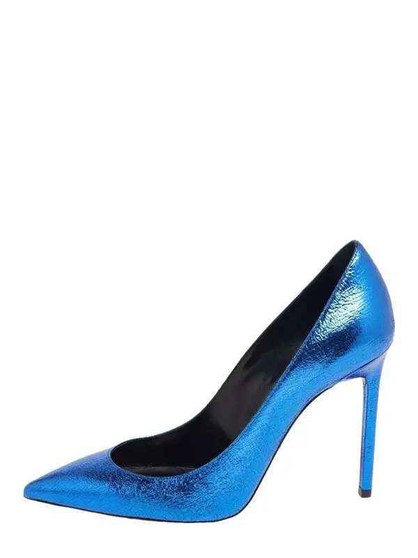 Saint Laurent 110mm Metallic Pumps - Blue