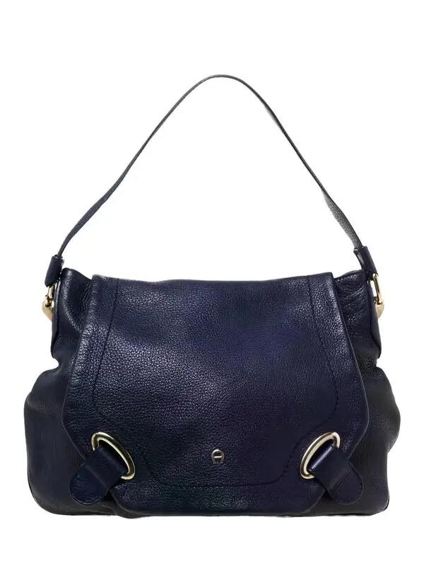 AIGNER Leather Shoulder Bag - Blue