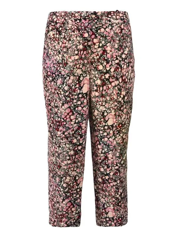Victoria Beckham Printed Trousers - Black