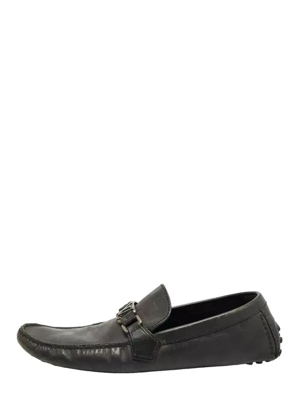 LOUIS VUITTON Leather Loafers - Black