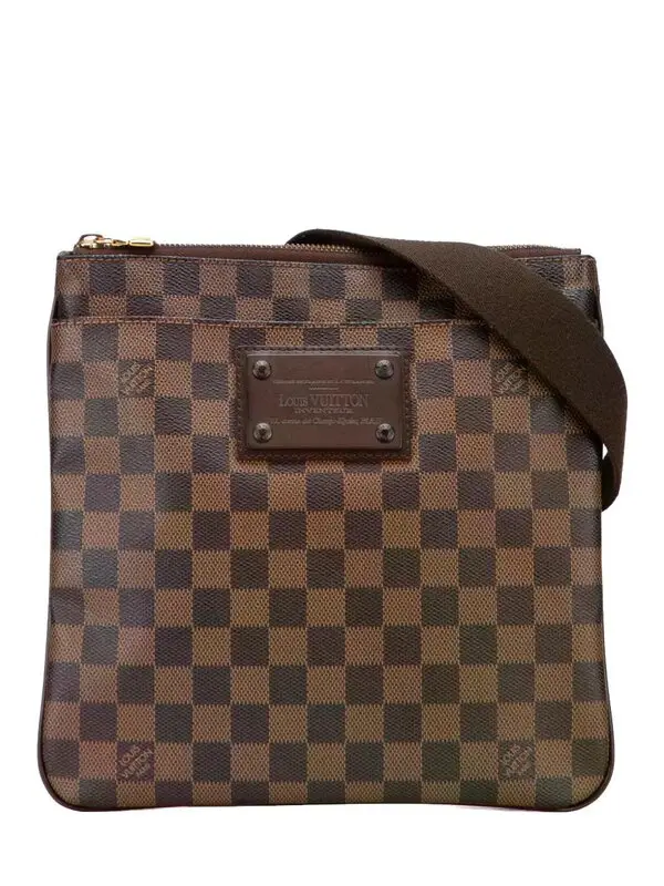 LOUIS VUITTON 2010 Damier Ebene Brooklyn Pochette - Brown