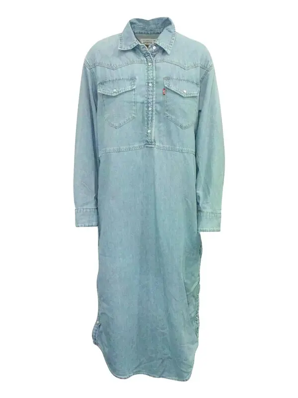 GANNI X Levi's Denim Shirt Dress - Blue